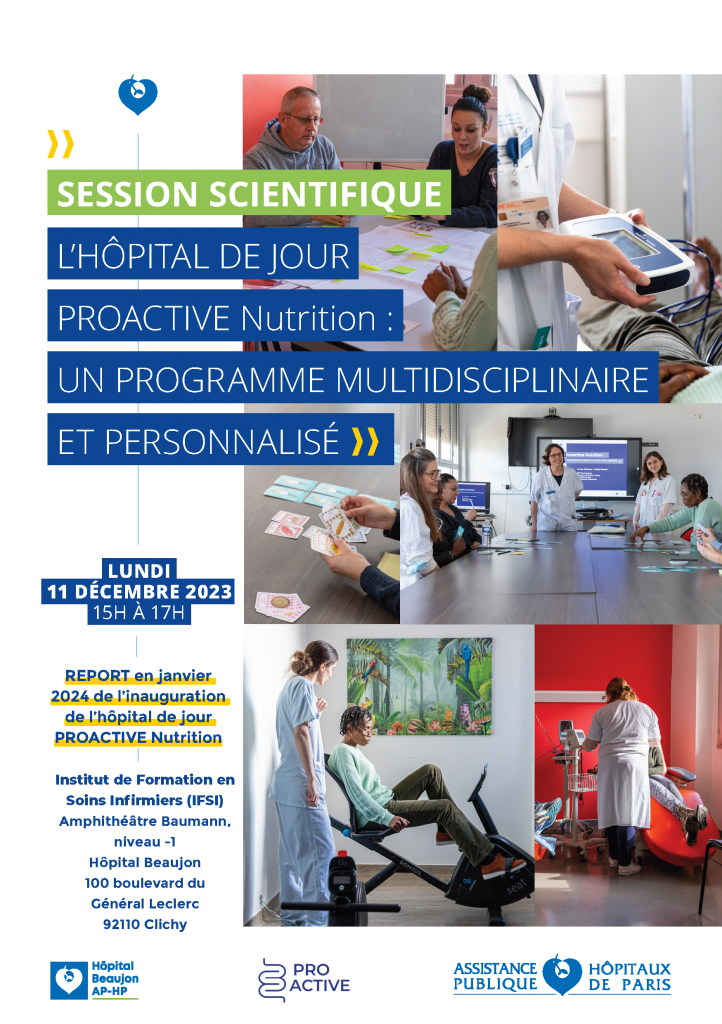 Participez à la session scientifique de l’hôpital de jour PROACTIVE Nutrition ! | Hôpital Beaujon