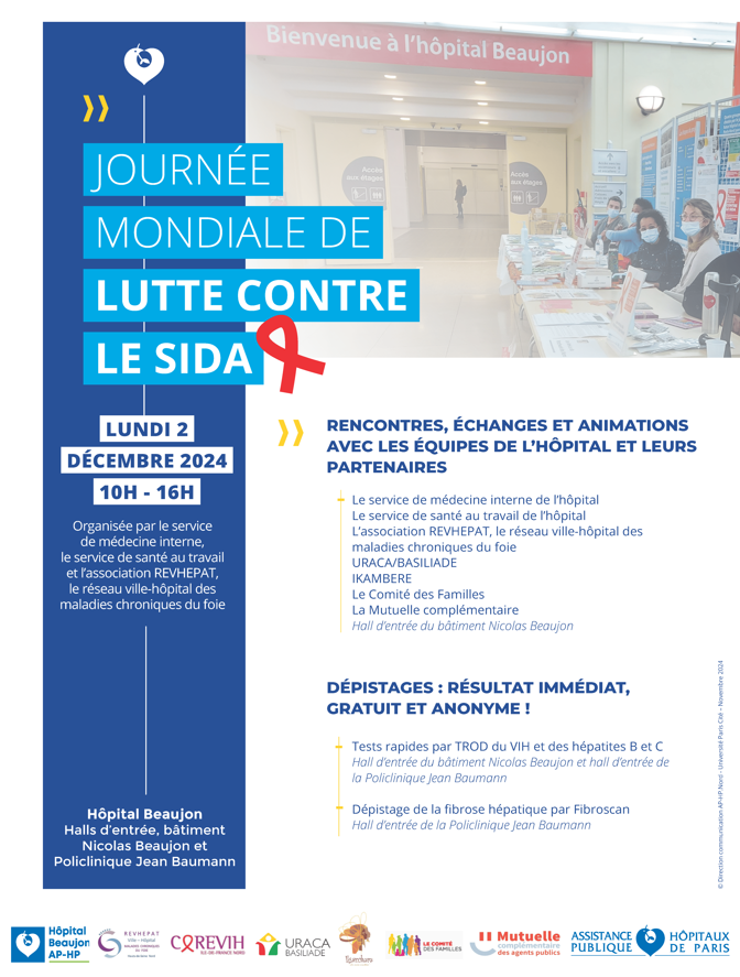 L’hôpital Beaujon s’engage à l’occasion de la Journée mondiale de lutte ...